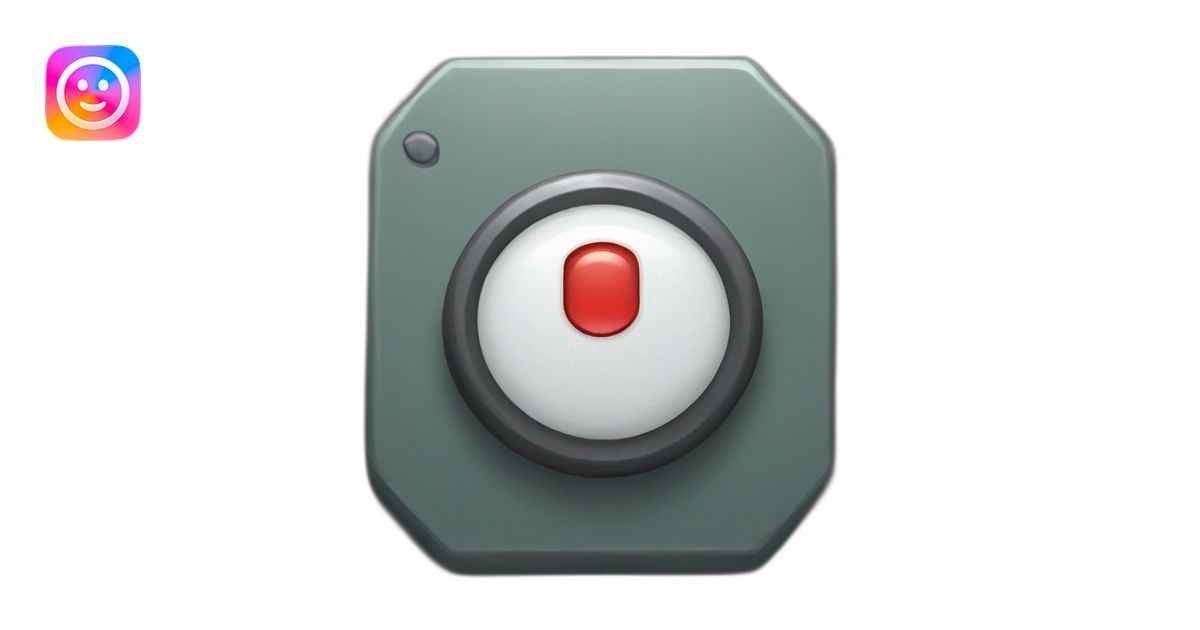 emergency button from among us emoji | AI Emoji Generator