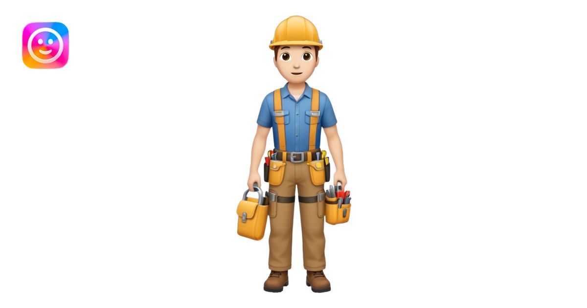 Repairs and Maintenance, tools belt, full body emoji | AI Emoji Generator