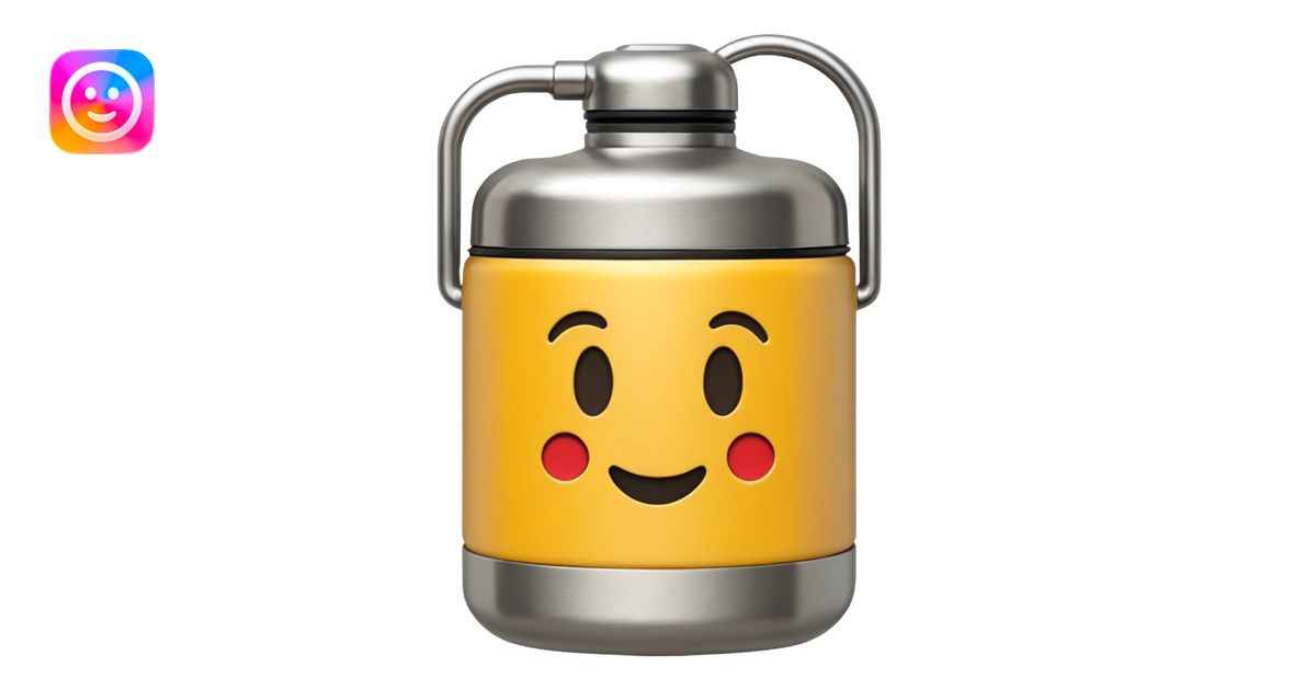 Emoji termo marca o tipo stanley minimalista sin caras emoji | AI Emoji ...