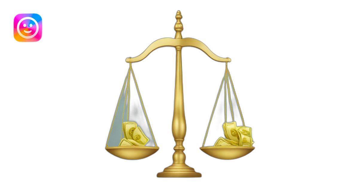 balance and money emoji | AI Emoji Generator