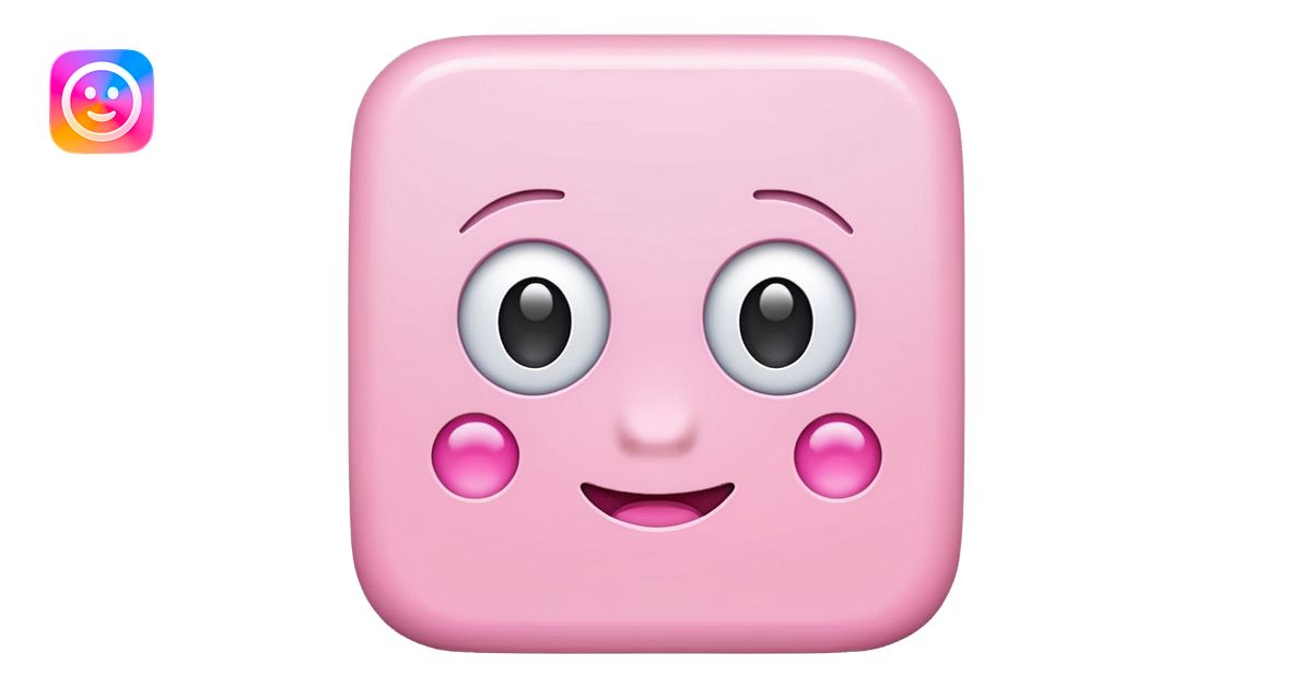 pink square emoji | AI Emoji Generator