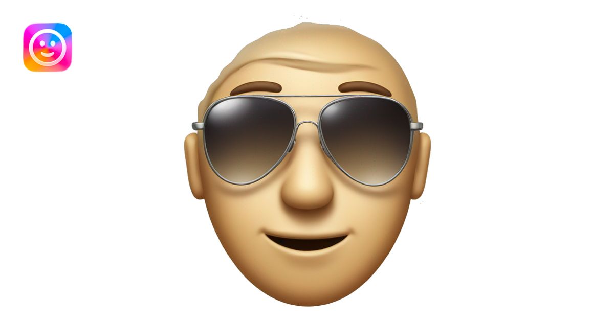 oil drop in aviator sunglasses emoji | AI Emoji Generator