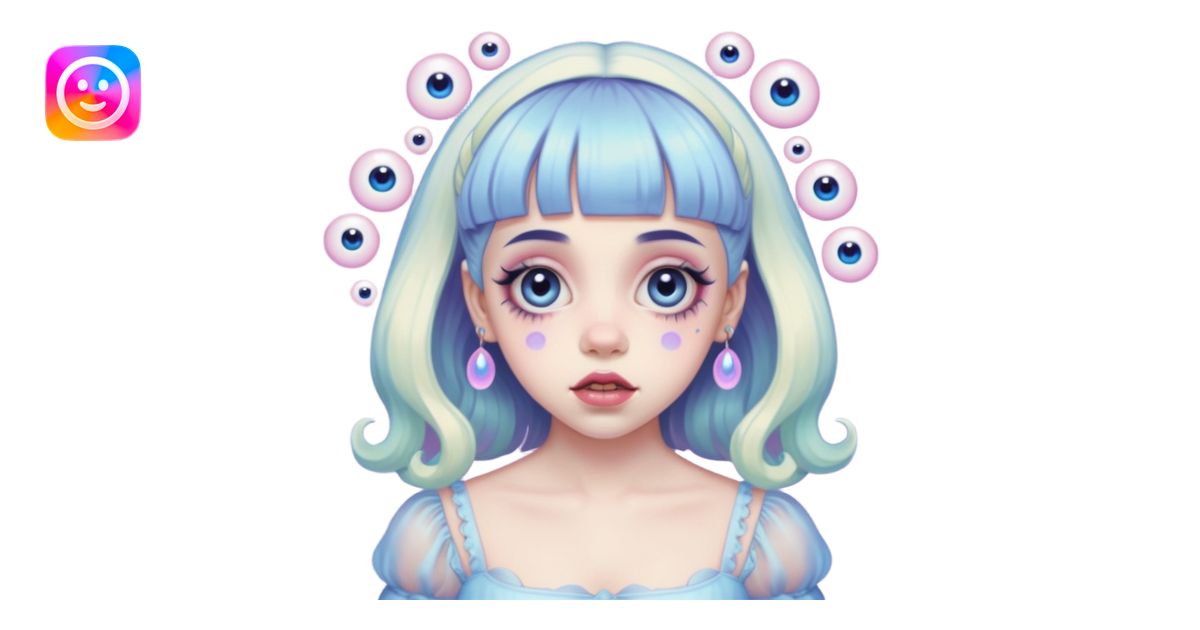 Melanie martinez portals void character emoji | AI Emoji Generator