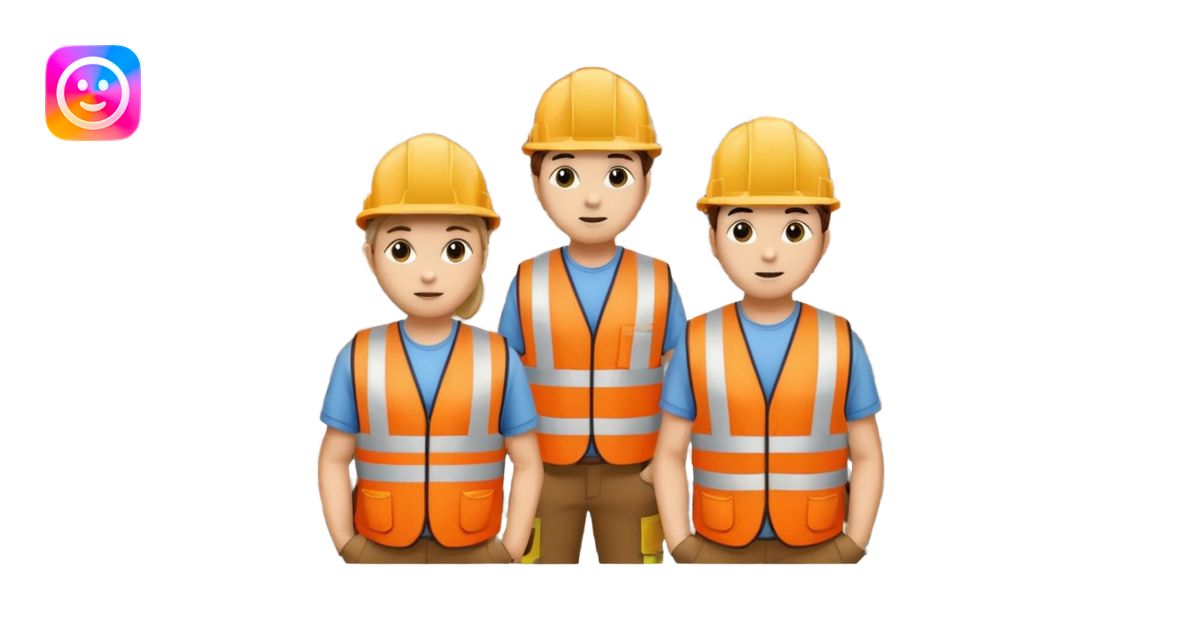 group of railway engineers emoji | AI Emoji Generator