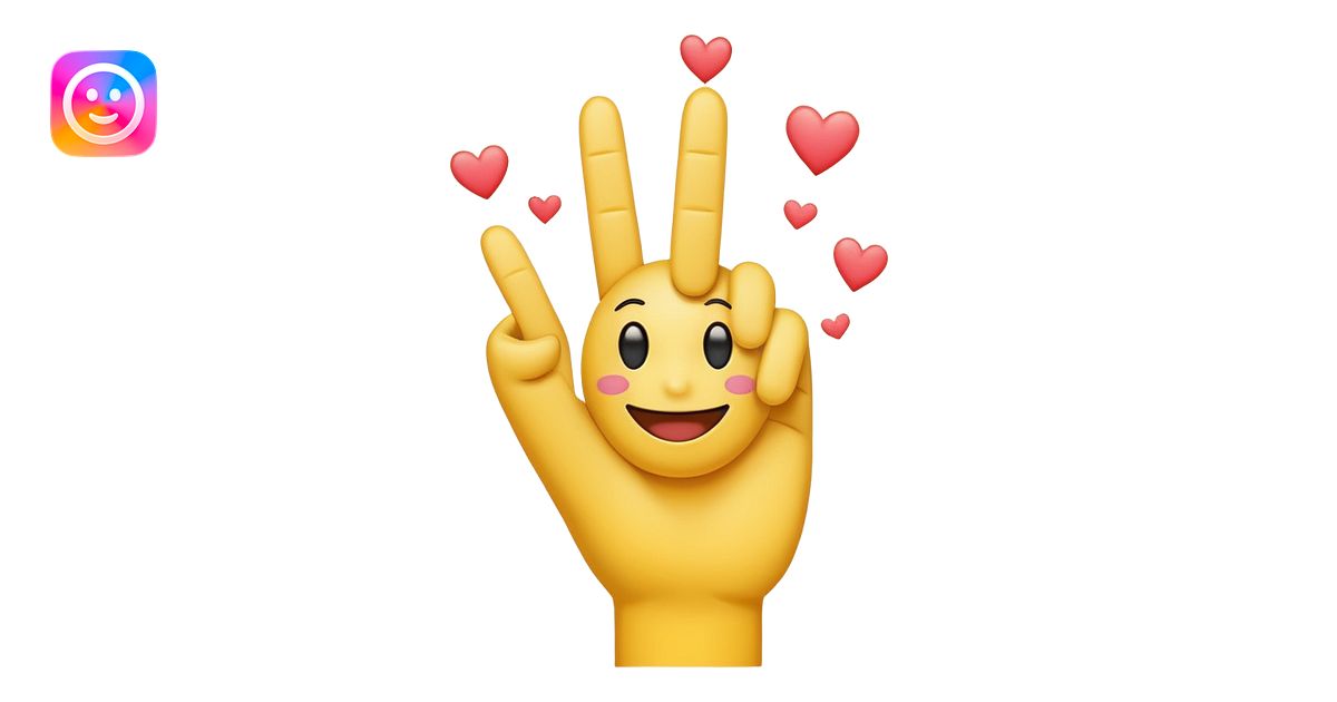 Let there be a middle finger pointing up and smiley emoji with hearts ...