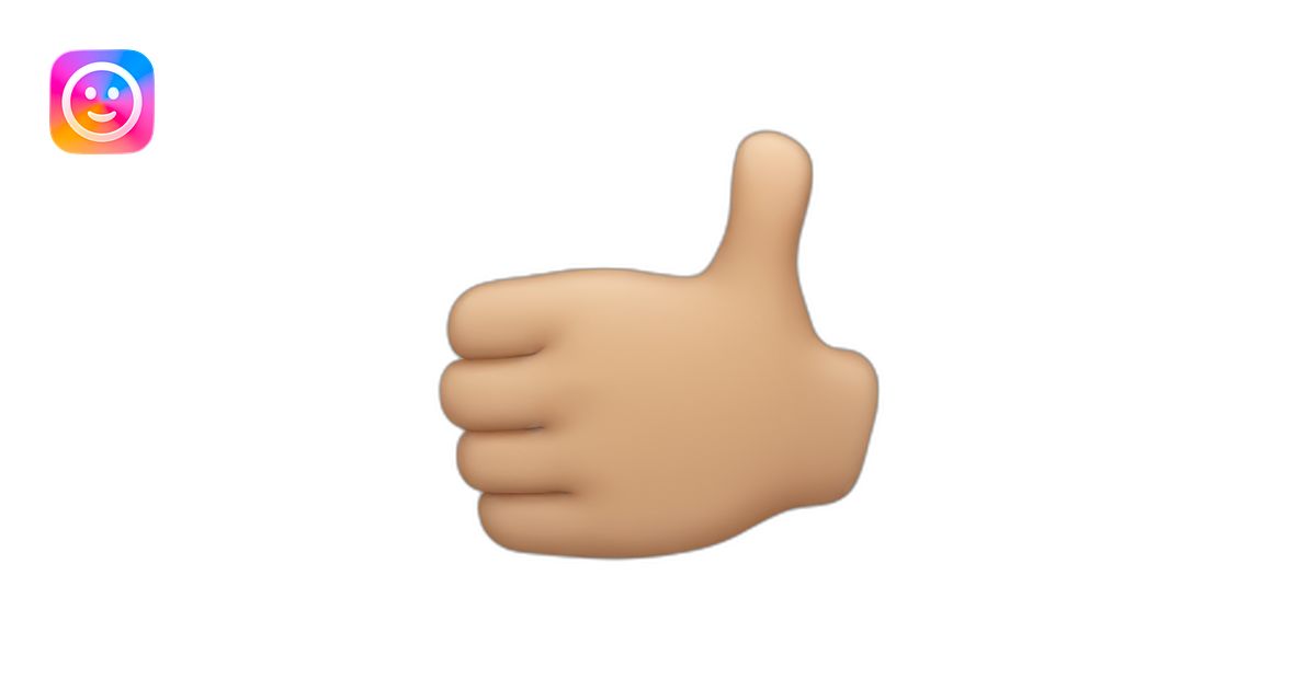 a sideways thumb emoji | AI Emoji Generator