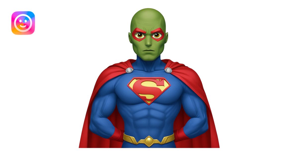 Martian Manhunter from Justice League emoji | AI Emoji Generator
