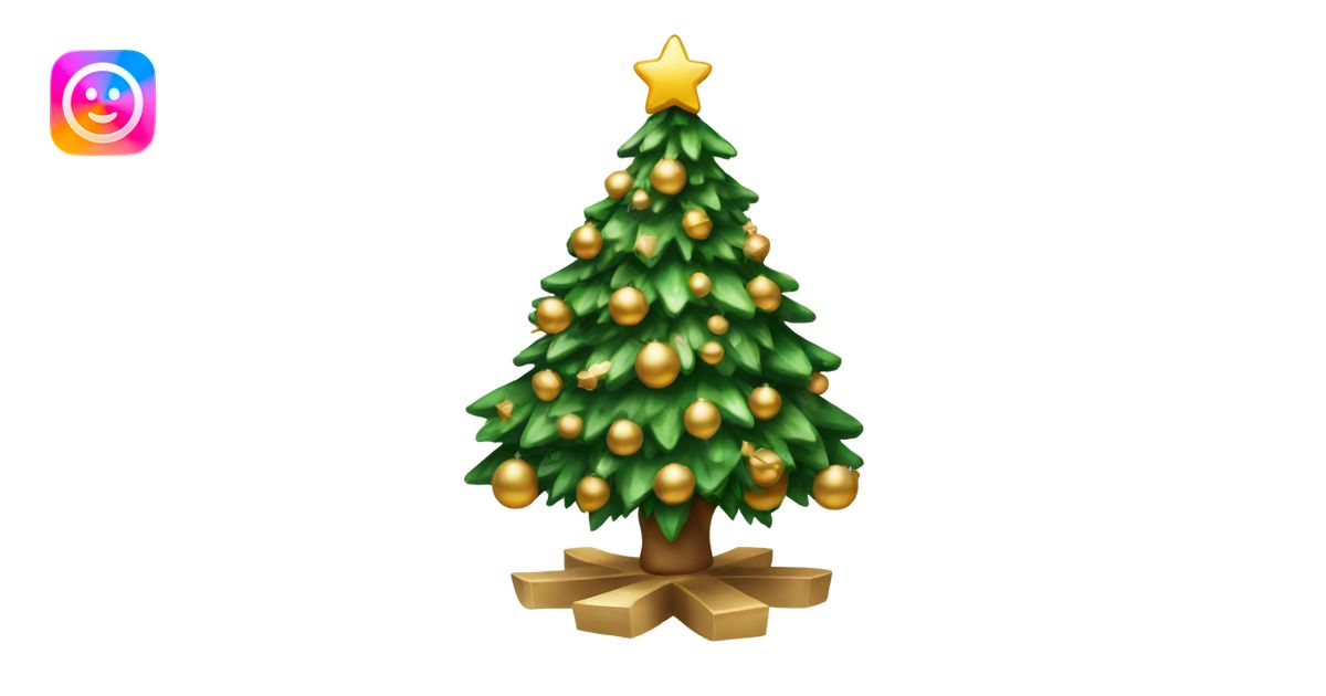 luxurious christmas tree emoji | AI Emoji Generator