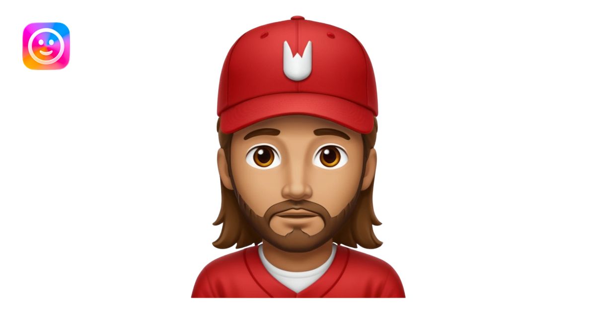 Jesus in a red MAGA baseball cap emoji | AI Emoji Generator