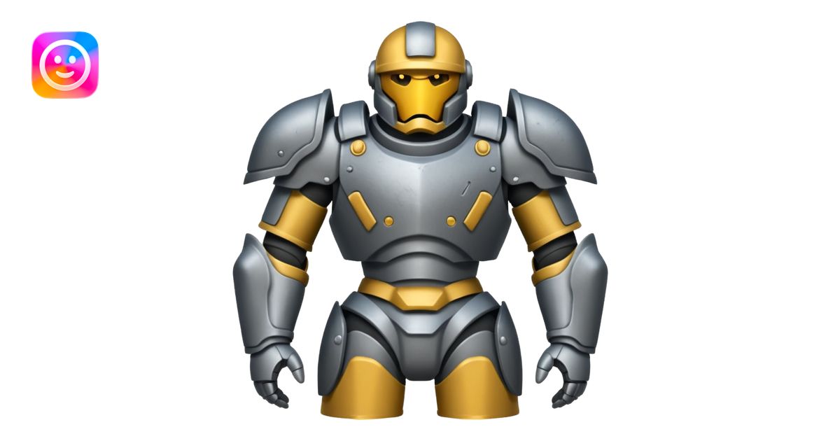 Battle armour suit emoji | AI Emoji Generator