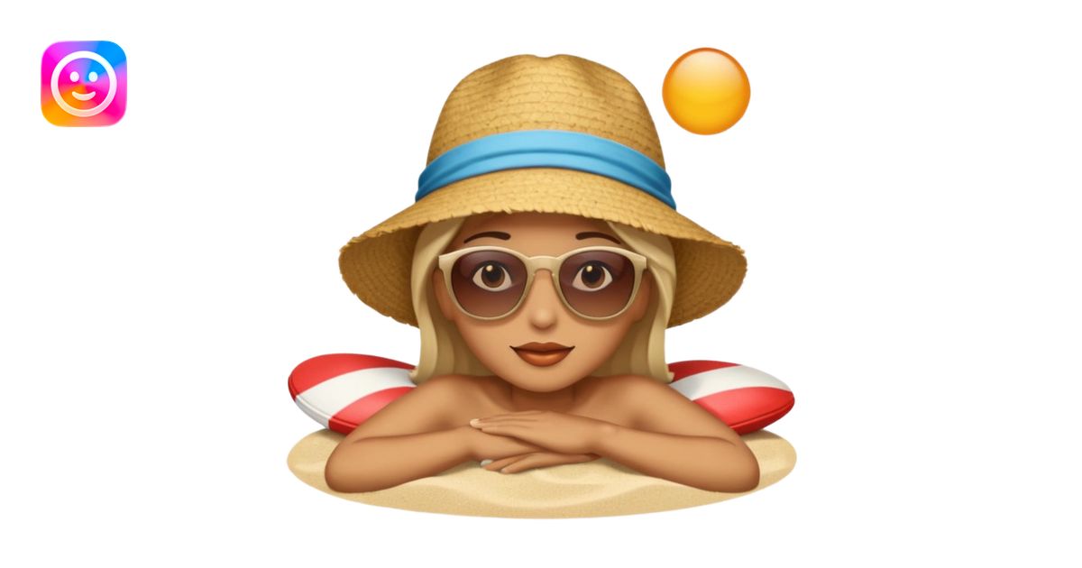 person lying in beach emoji | AI Emoji Generator