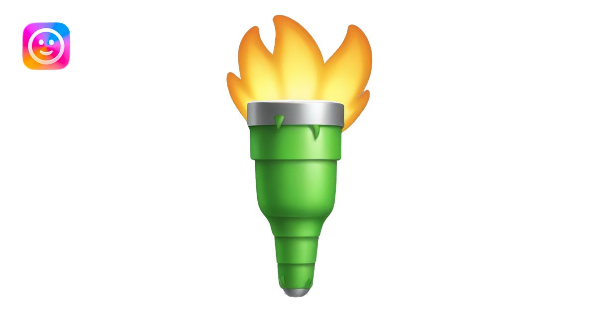 torch with croc logo in the center emoji | AI Emoji Generator
