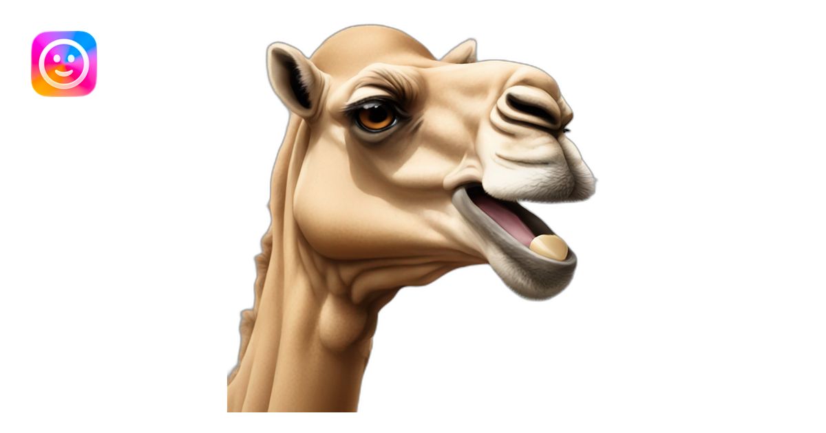 Camel crying emoji | AI Emoji Generator