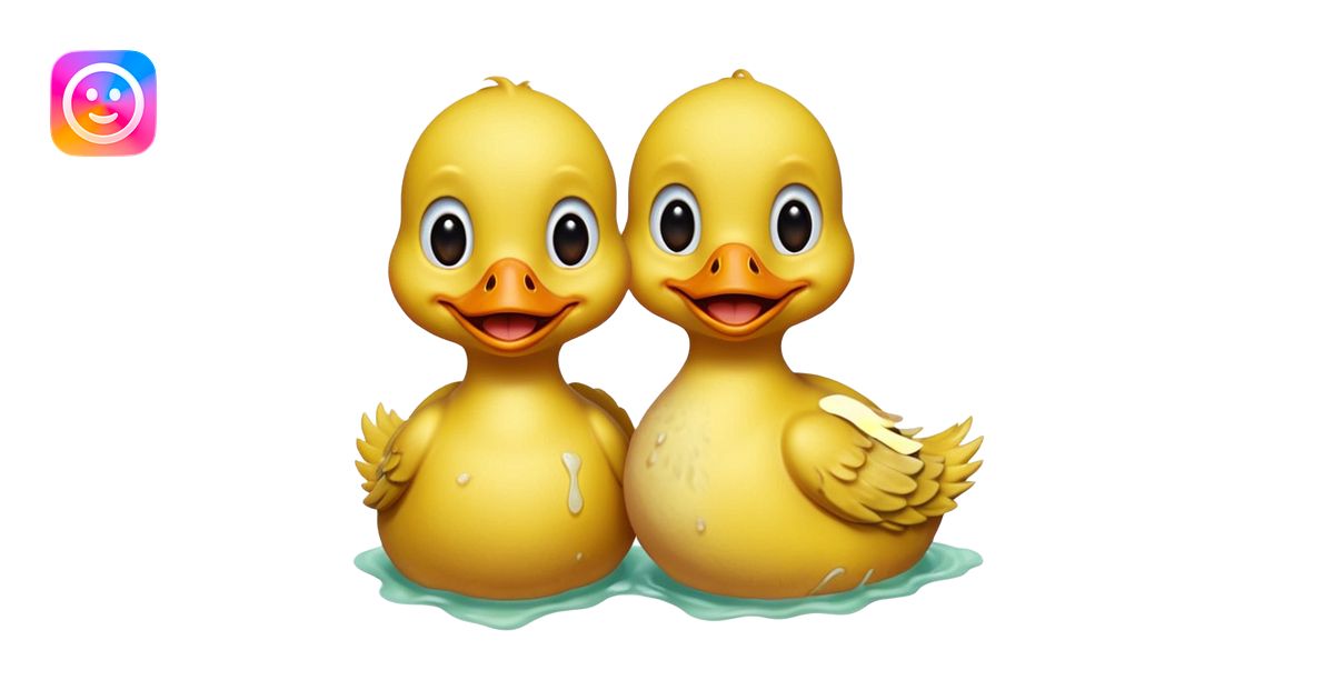 Rotting ducklings smile lovecraftian horror emoji | AI Emoji Generator