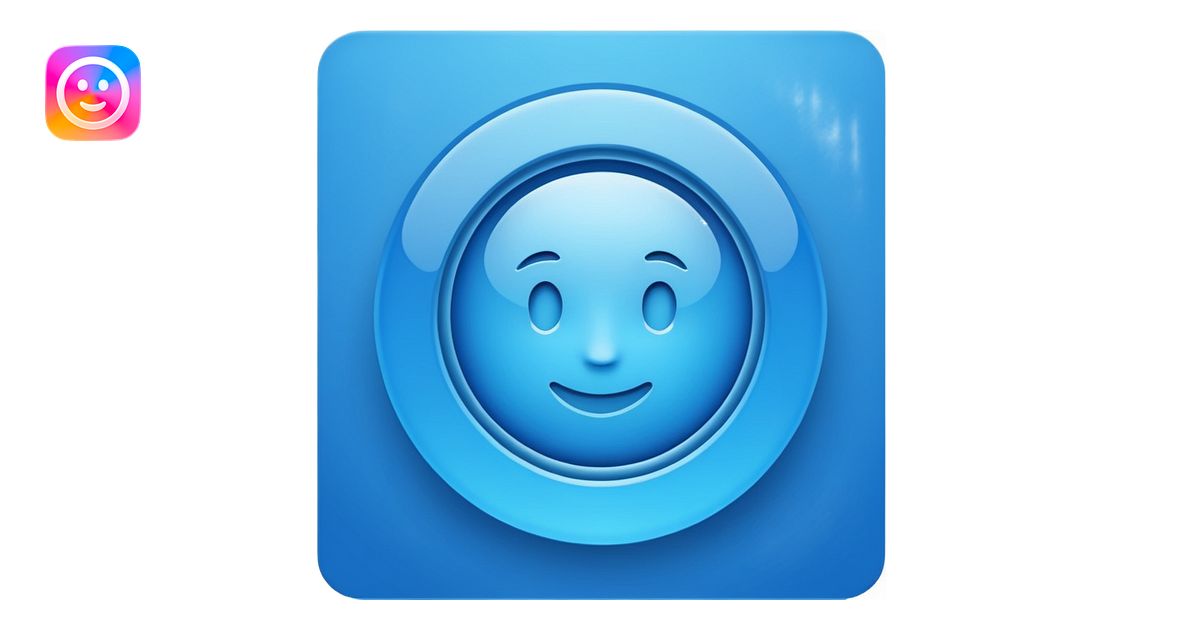 Logo certifié bleu emoji | AI Emoji Generator