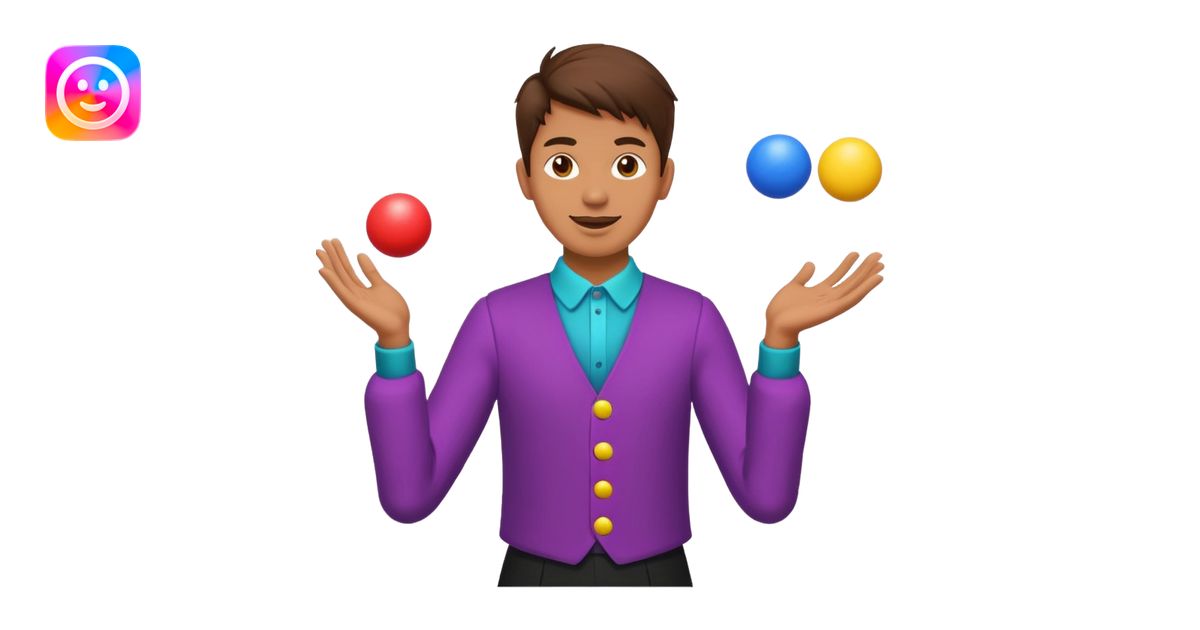 Juggler + balls emoji | AI Emoji Generator