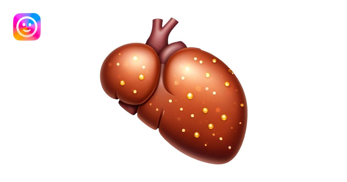 healthy liver with sparkles emoji | AI Emoji Generator