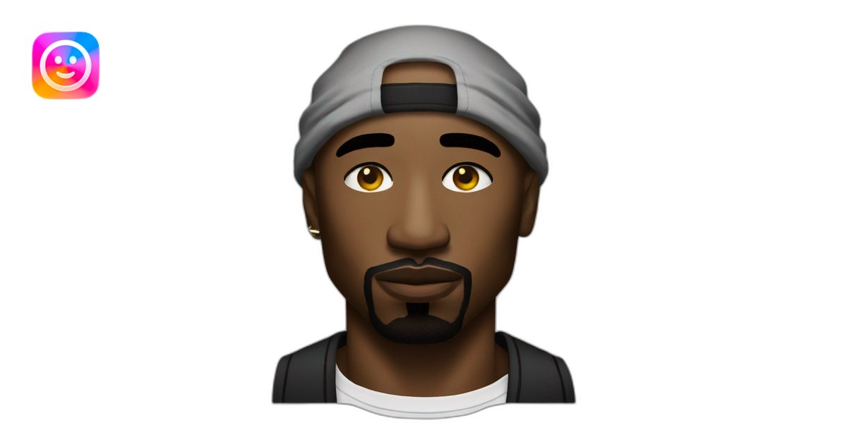 Tupac emoji | AI Emoji Generator