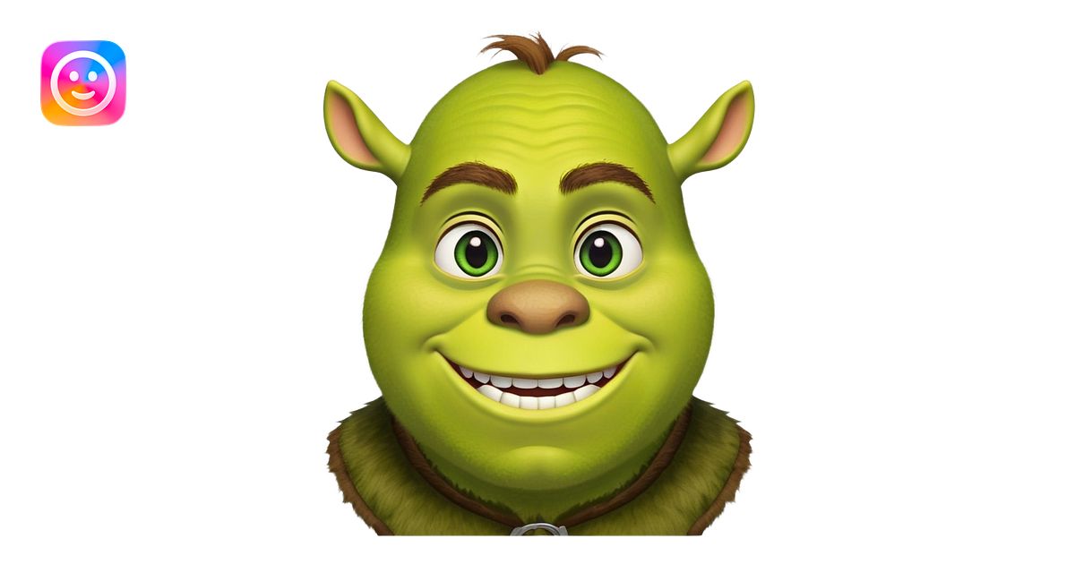 Shrek as a furry emoji | AI Emoji Generator