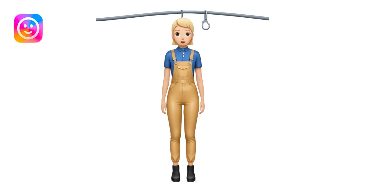 Hanging Wedgie on Tree in Highwaisted Latex Overalls stuck, tight emoji ...