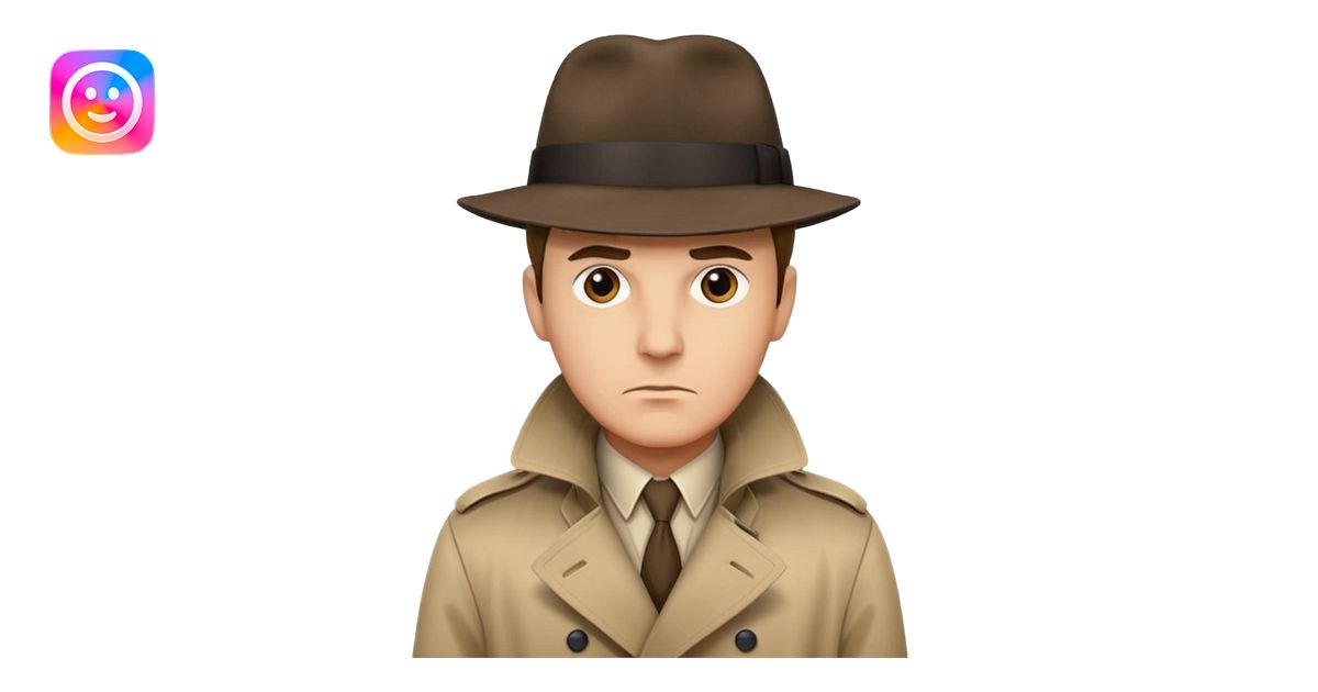 dective emoji | AI Emoji Generator