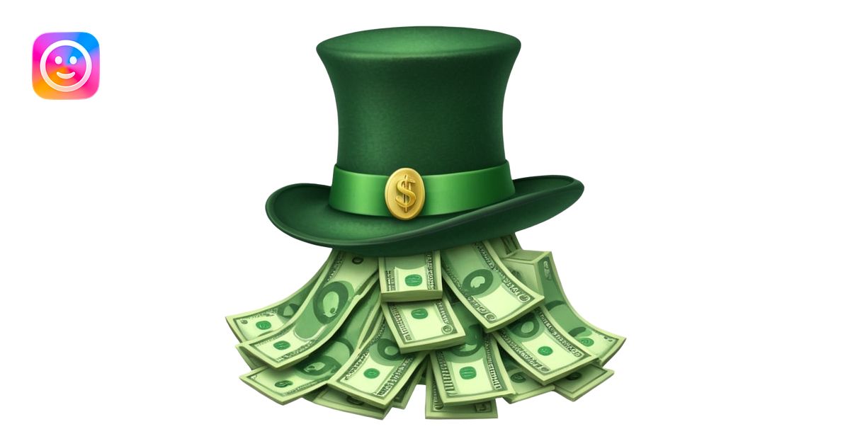 gorro de mago lleno de dolares emoji | AI Emoji Generator