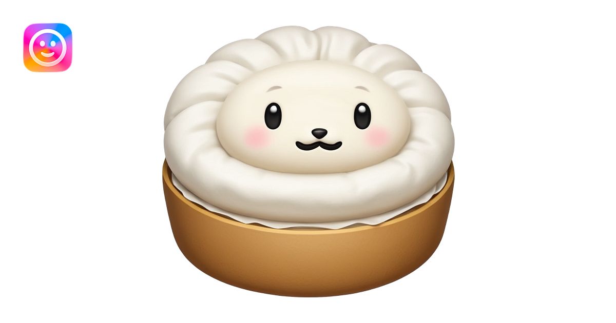 one NORMAL steamed bun WITH NO FACE!!! just a NORMAL STEAMED BUN ...