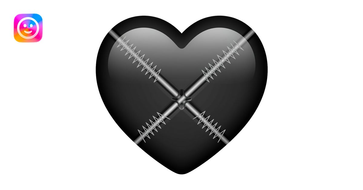 black mending heart emoji | AI Emoji Generator