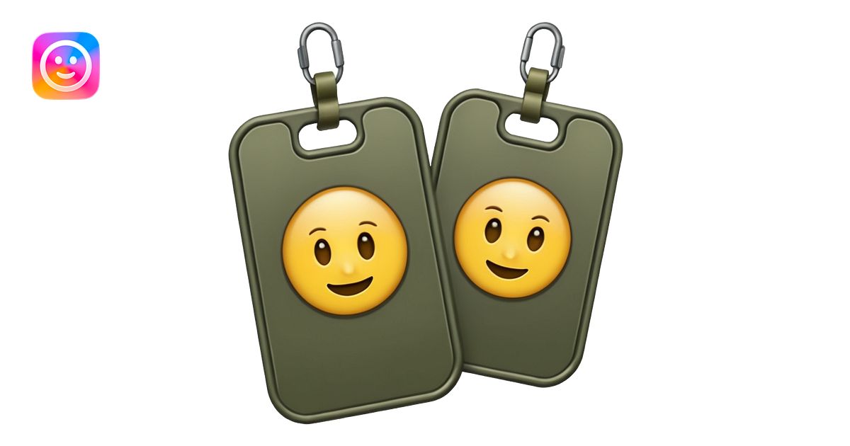 Military ID tags emoji | AI Emoji Generator
