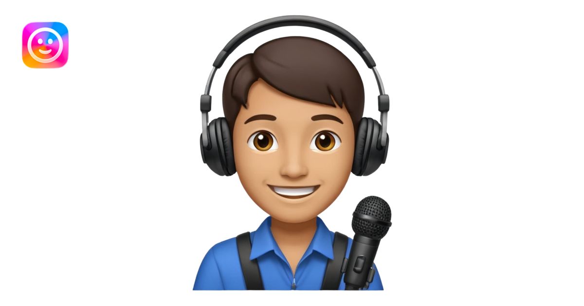 Un locutor de radio emoji | AI Emoji Generator