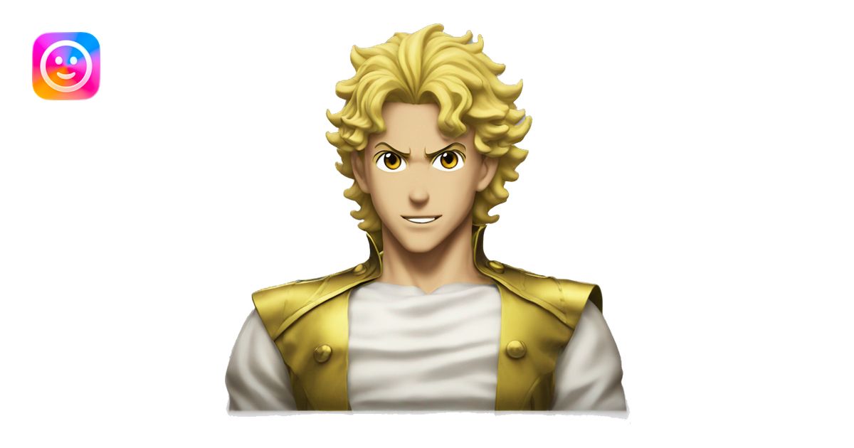 dio from jojos bizarre adventure emoji | AI Emoji Generator