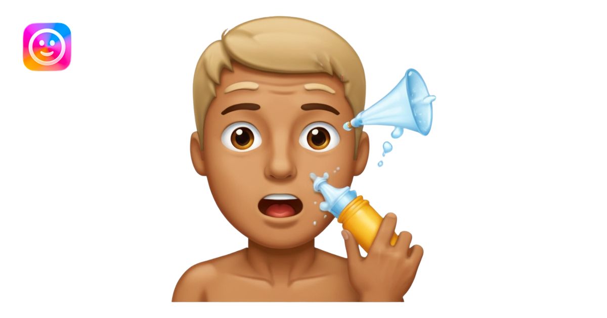 Guy spitting emoji | AI Emoji Generator