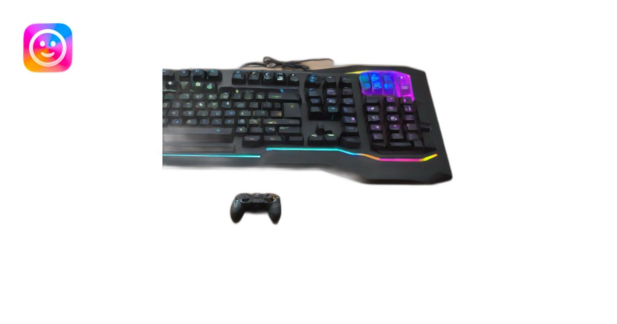 pc gaming rgb and black on the table ryobi emoji | AI Emoji Generator