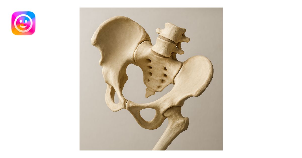 realistic human pelvis tilted, 4K image, anatomical details, very ...