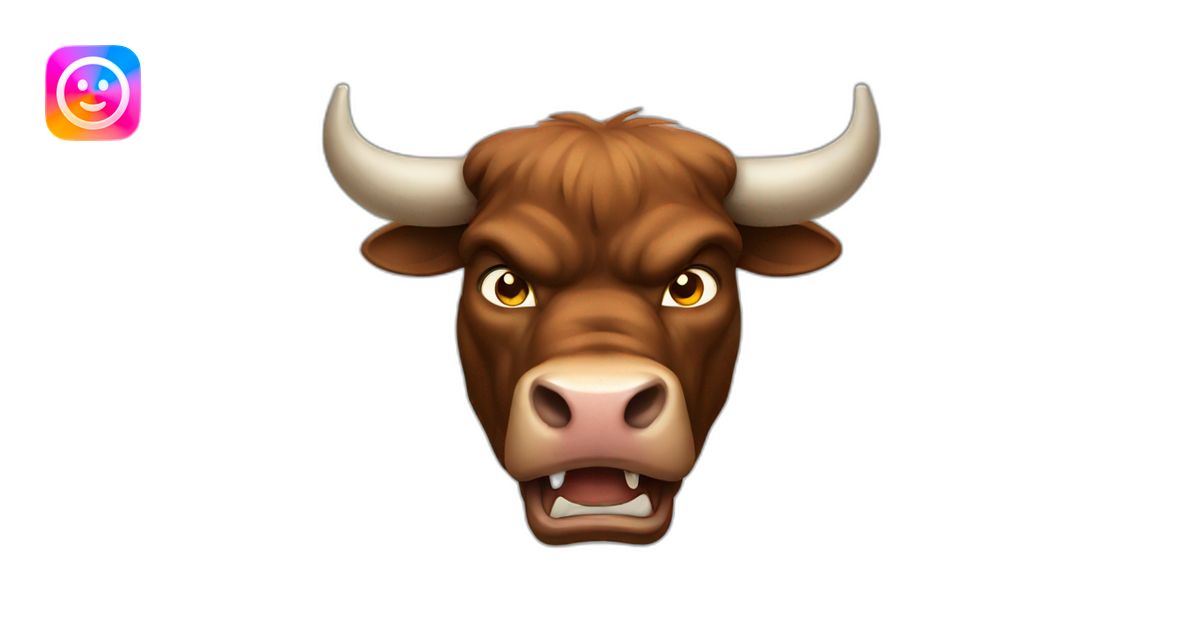 Angry Bull emoji | AI Emoji Generator