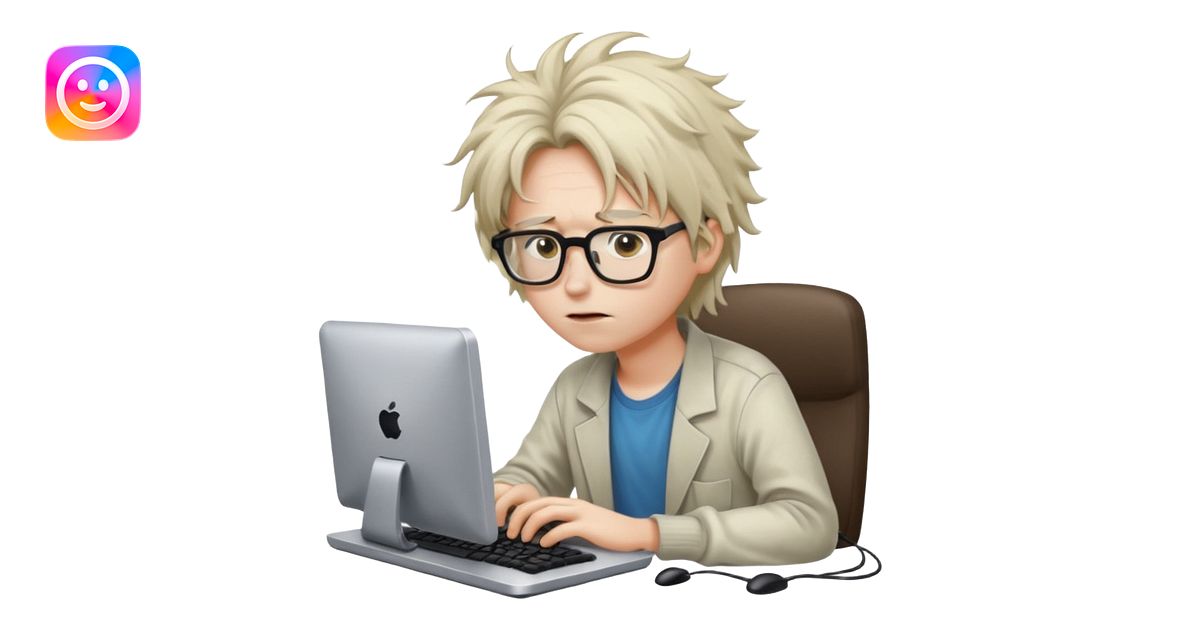 a sick software engineer who s forced to work emoji | AI Emoji Generator