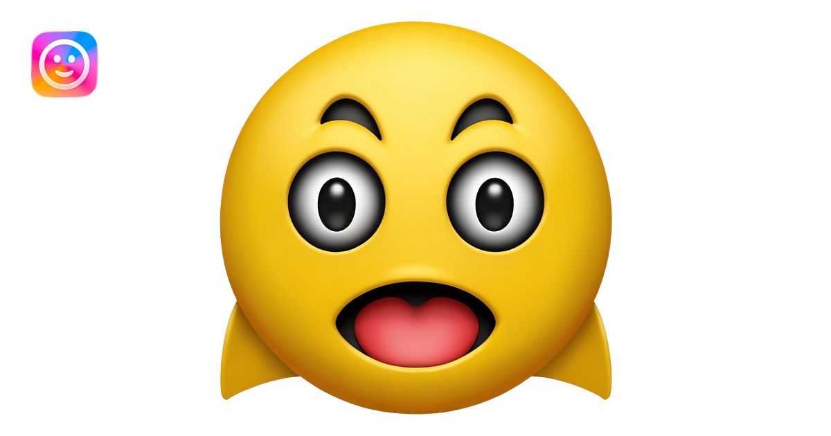 Pac-Man which just has two black dots as the eyes and a wide open mouth ...