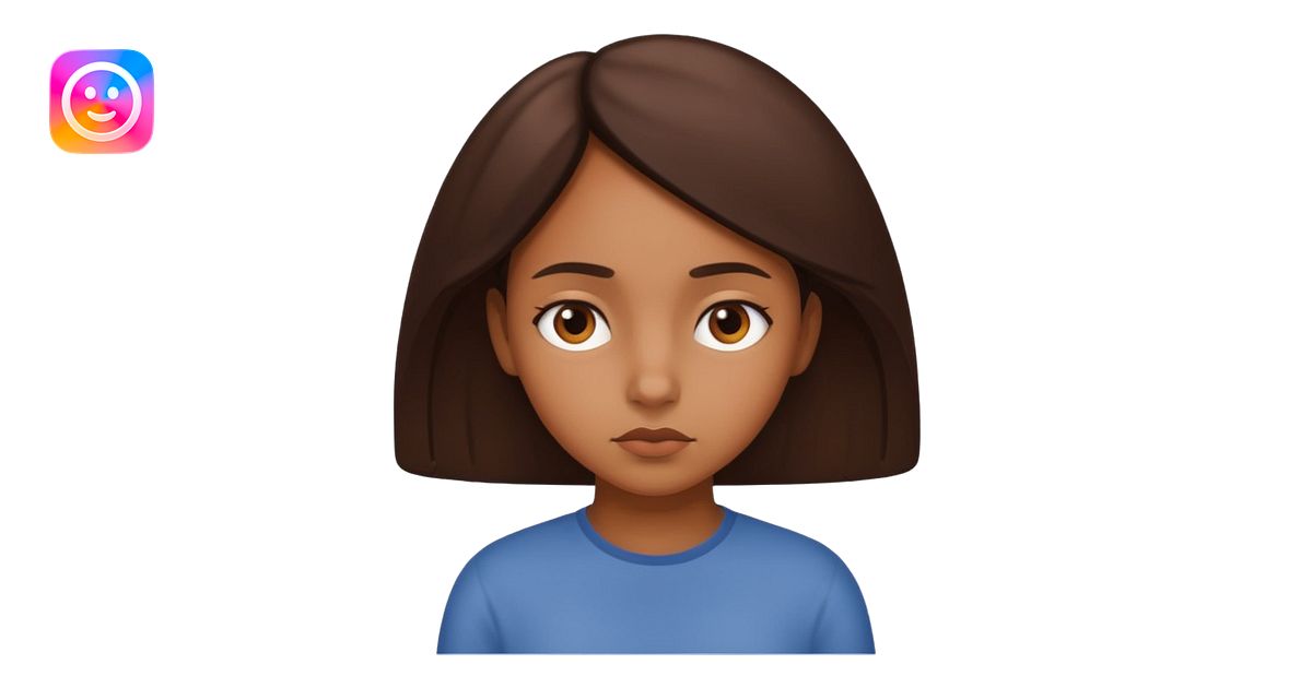 Telepathic brown girls emoji | AI Emoji Generator