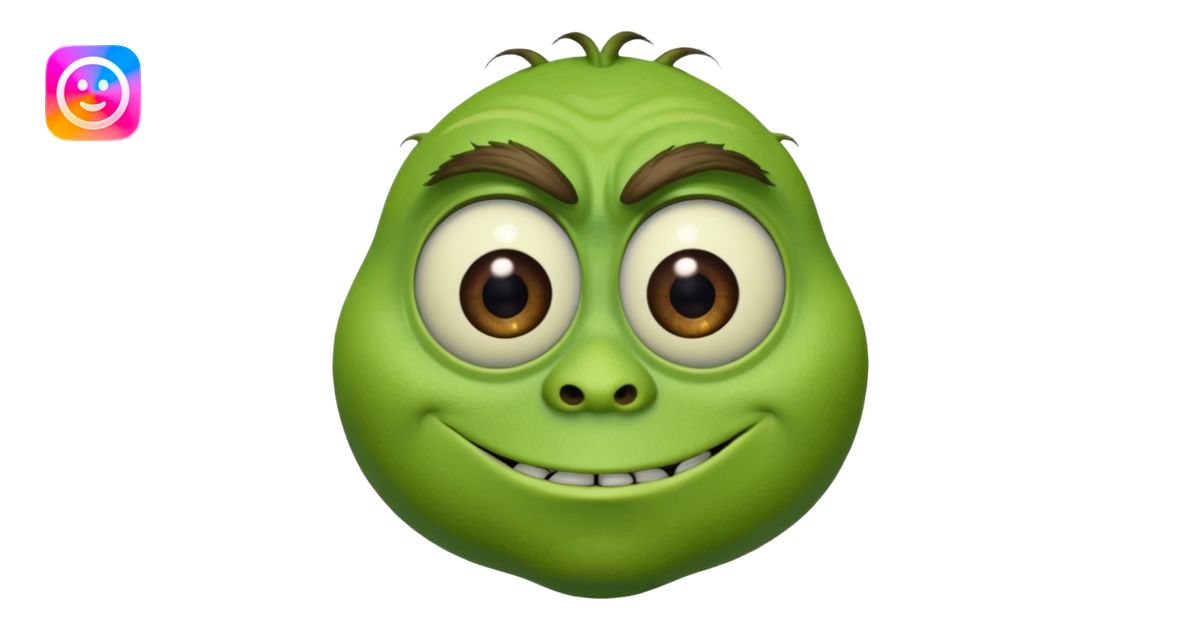 Mike Wazowski (one eye) from the Monsters Inc. Pixar movie emoji | AI ...
