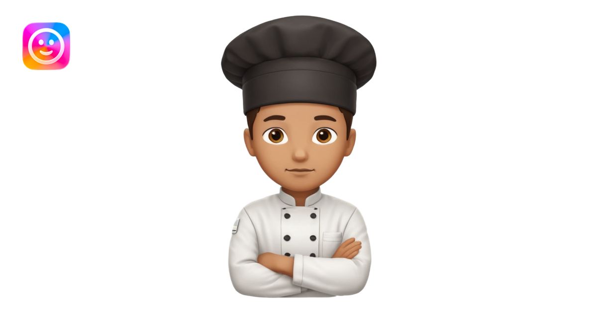 Serious Head Chef – arms crossed, clean uniform, focused expression ...