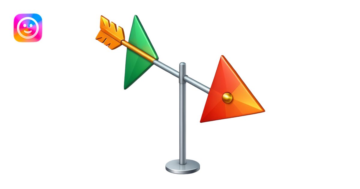 A limit control with an arrow that stands between green, orange and red ...