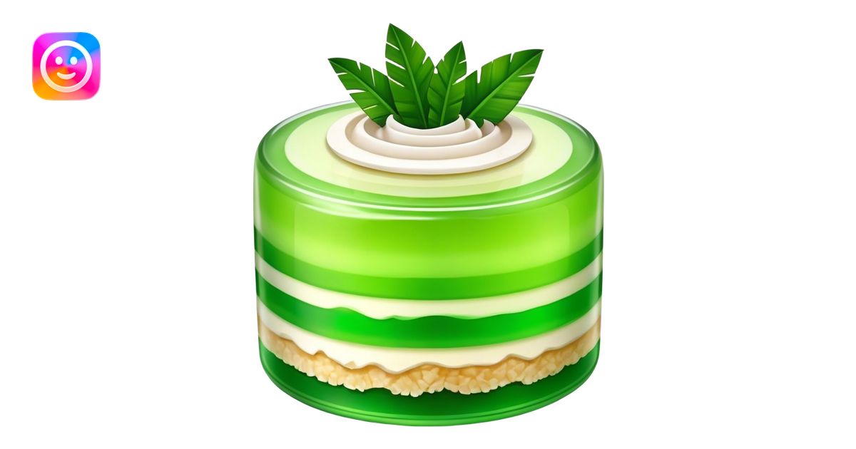 Coconut Pandan Jelly Cinematic Realistic Coconut Pandan Jelly Dessert ...