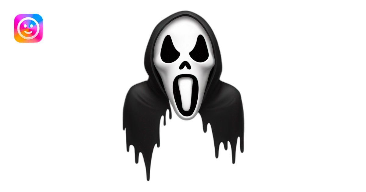 ghostface-scream emoji | AI Emoji Generator