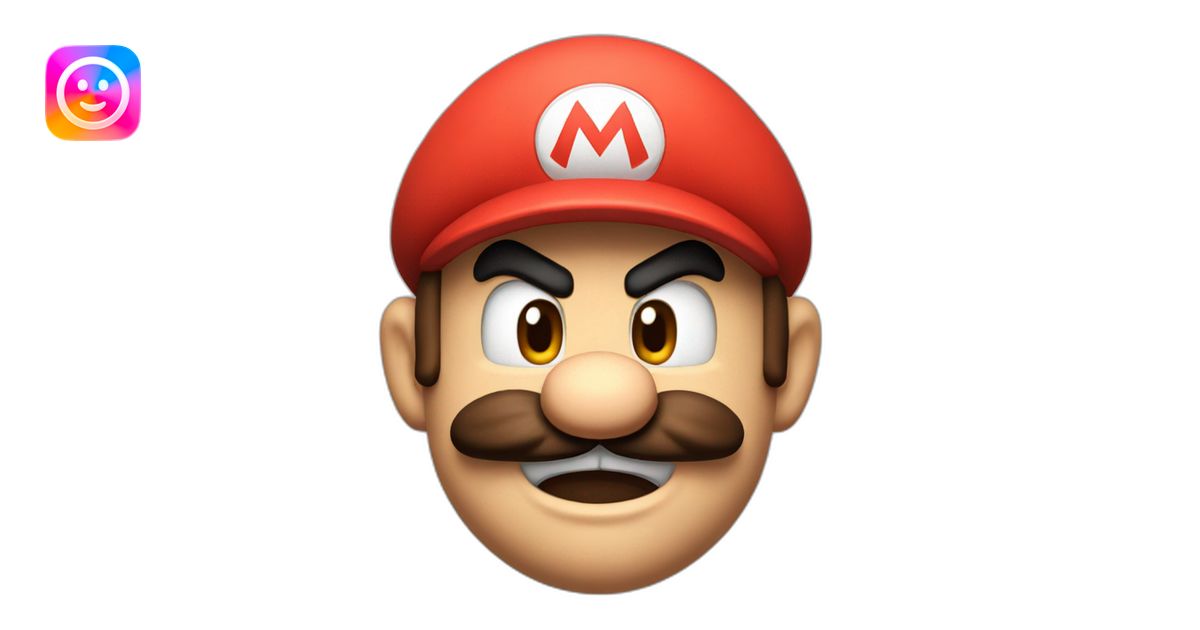 angry mario emoji | AI Emoji Generator