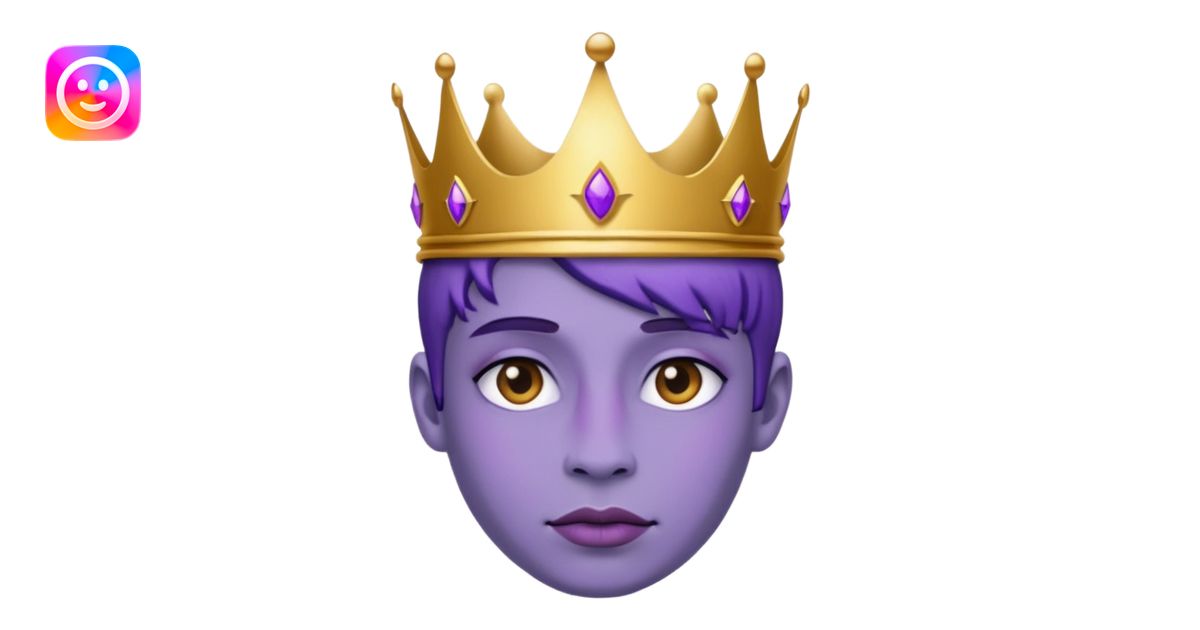 Purple royalty emoji | AI Emoji Generator