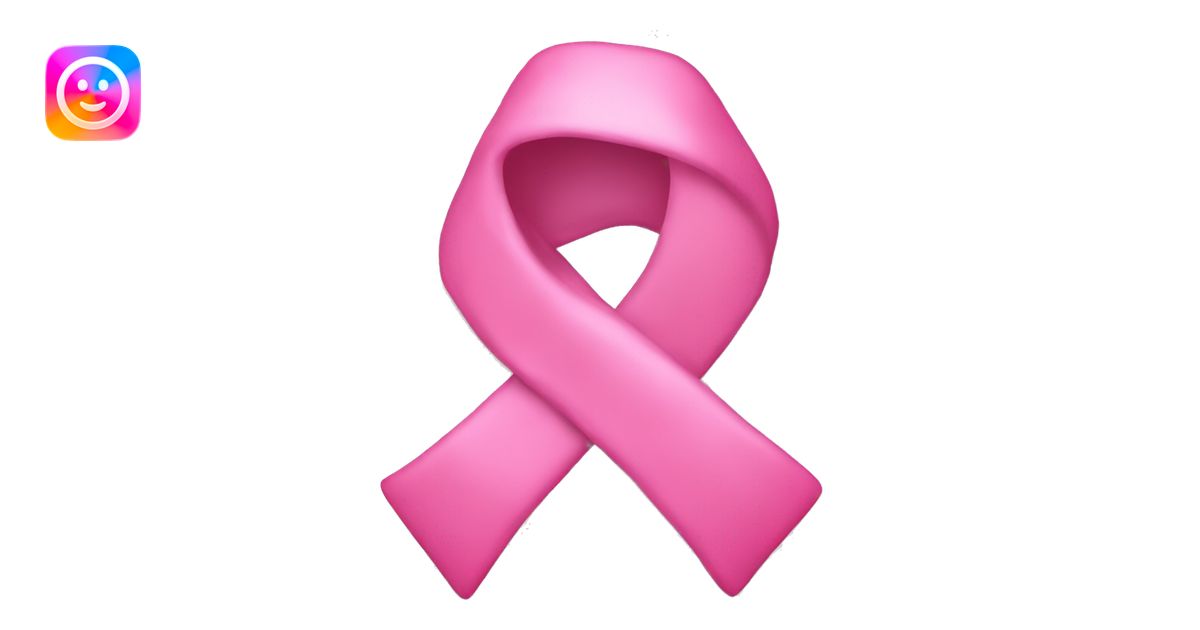 breast cancer pink ribbon emoji | AI Emoji Generator