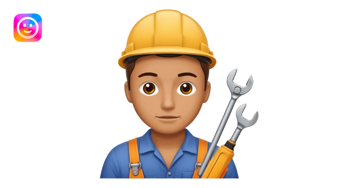 person Repairing a tool emoji | AI Emoji Generator