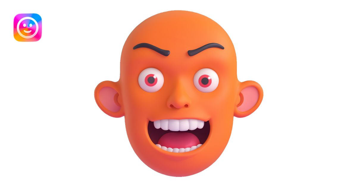 ugly face, silly and distorted emoji | AI Emoji Generator