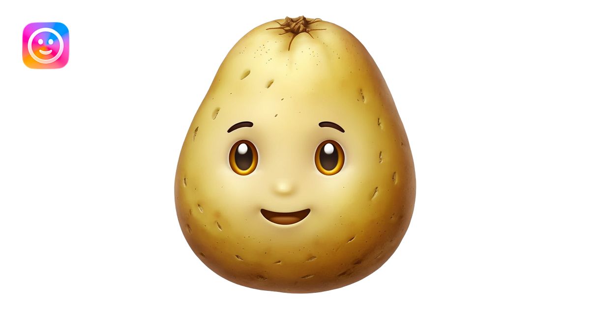 boiled potato simple energy food emoji | AI Emoji Generator
