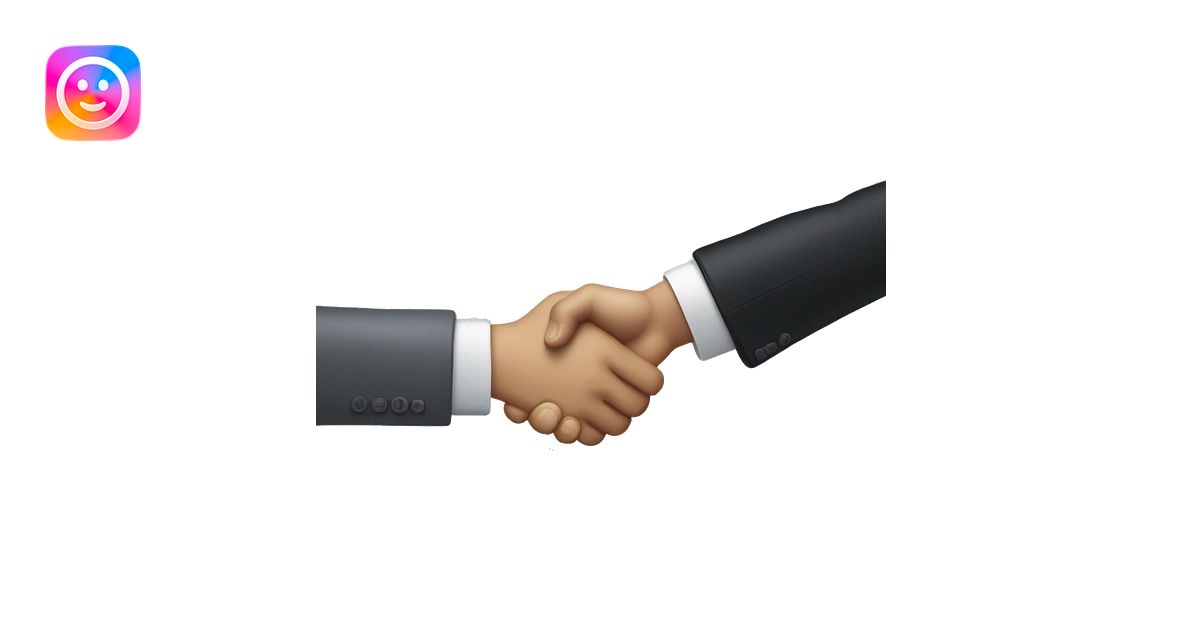 elon musk handshaking mark zuccerburg emoji | AI Emoji Generator